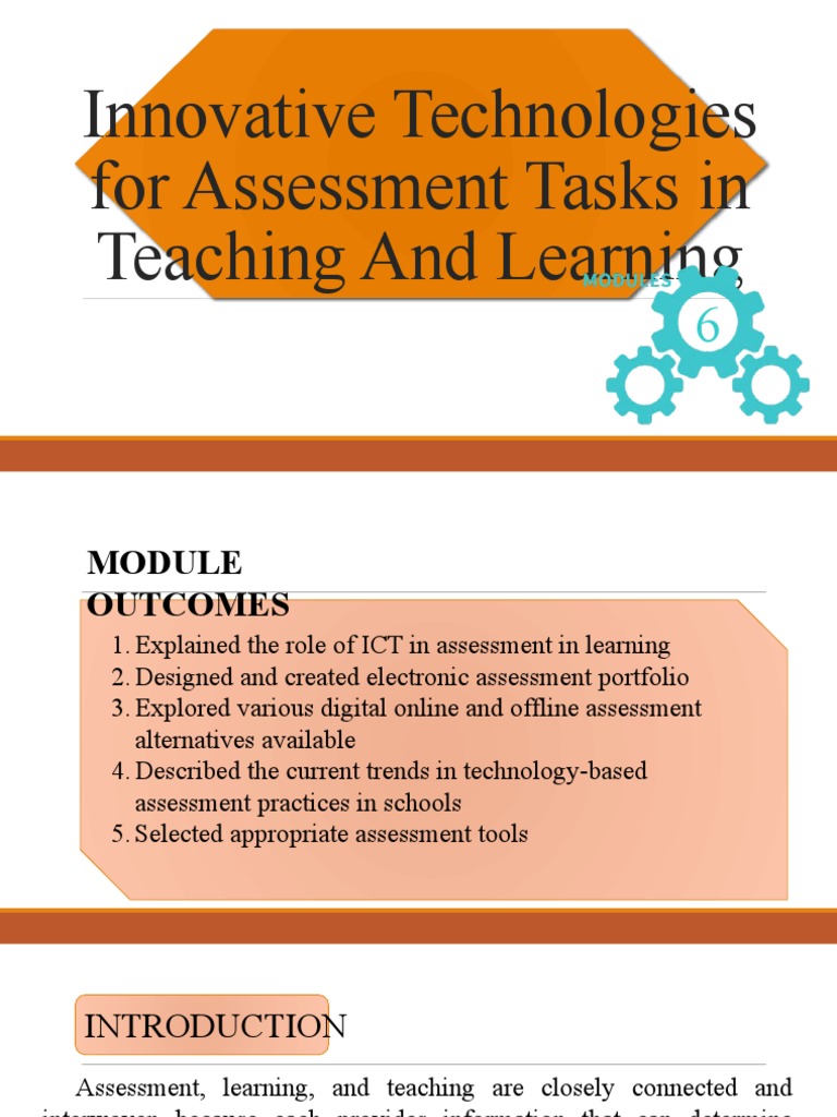Innovative Technologies For Assessment Tasks in Teaching and | PDF ...