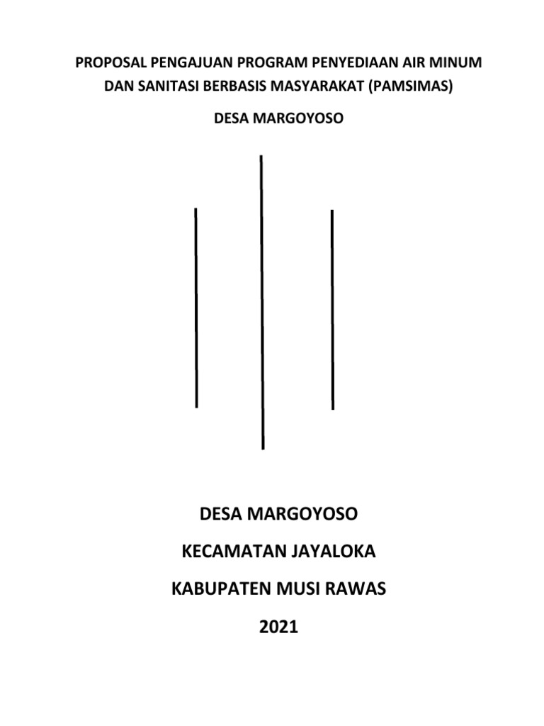 Proposal PAMSIMAS Desa Margoyoso | PDF | Kesehatan Holistik