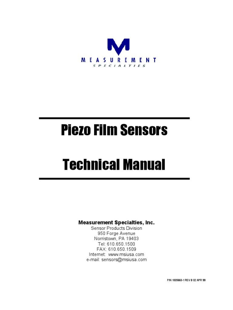 Piezo Film | PDF | Piezoelectricity | Printed Circuit Board