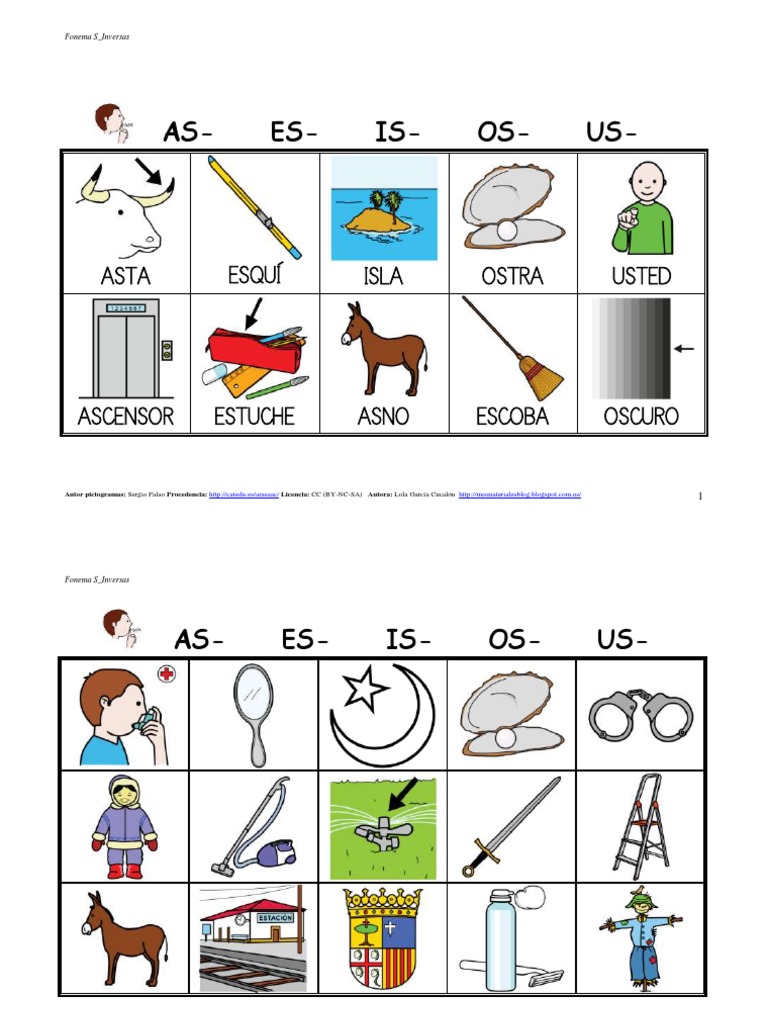 Fonema S - Inversas | PDF