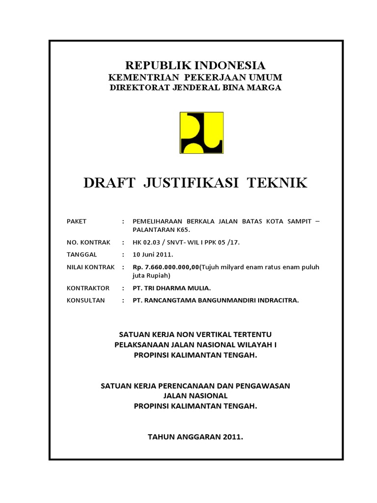 Justifikasi Teknis PL2 | PDF
