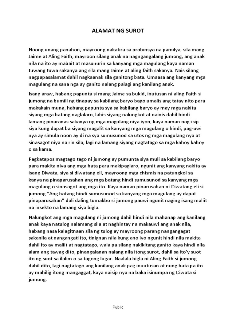 Filipino Alamat | PDF