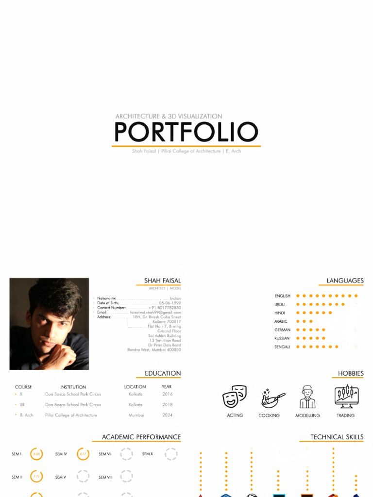 Shah Faisal's Portfolio | PDF