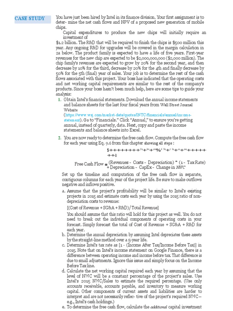 Assignment Capital Budgeting Mini Project | PDF | Depreciation | Free Cash Flow