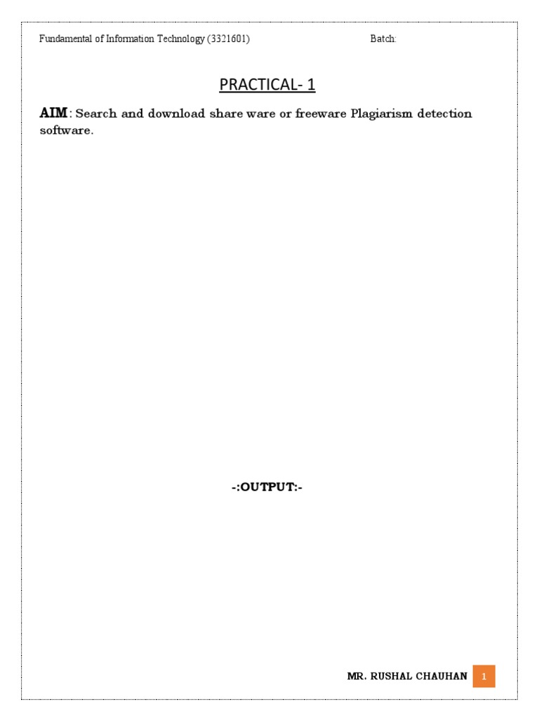 Fit Lab Manual Format (Faculty) | PDF