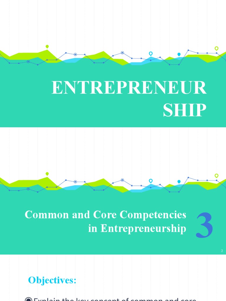 Lesson 3 Common and Core Competencies in Entrepreneurship | PDF ...