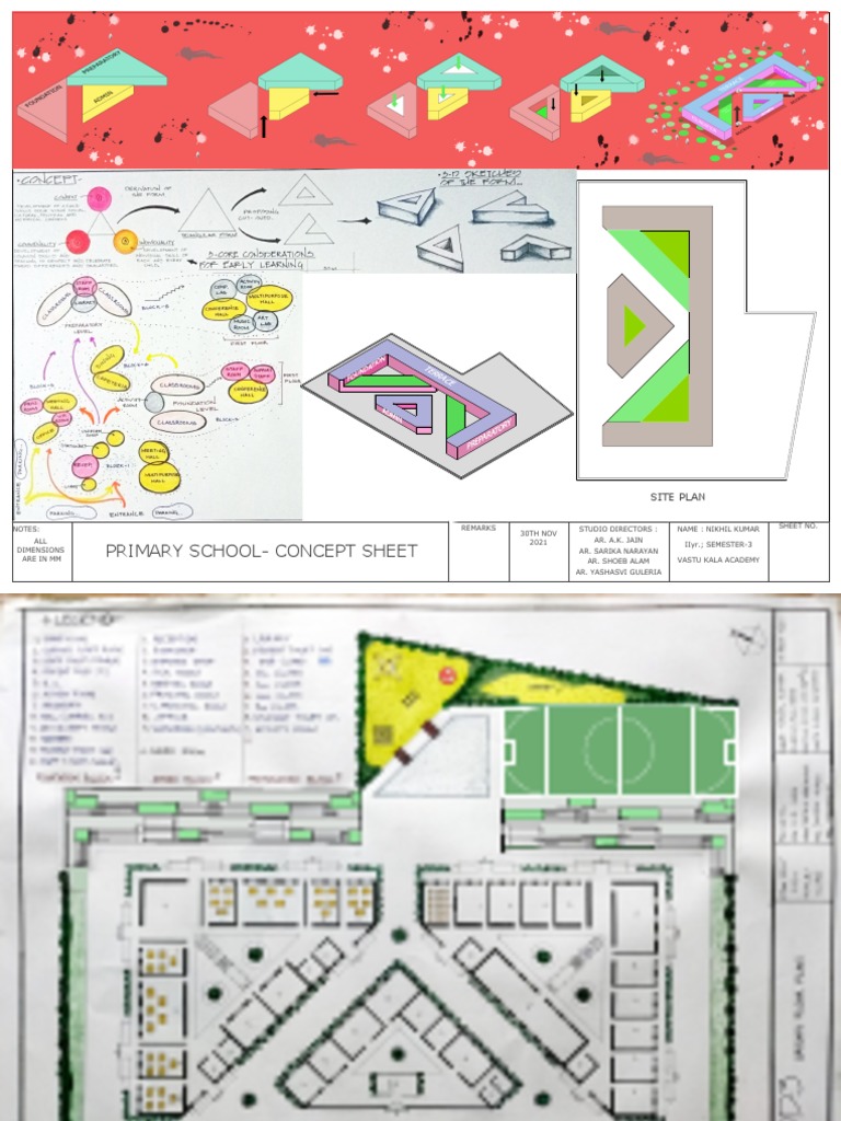 Primary School-Concept Sheet: Site Plan | PDF