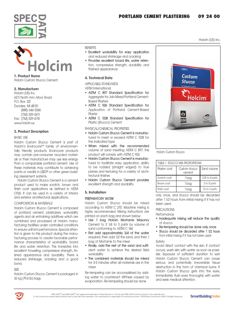 Portland Cement Plastering 09 24 00 Portland Cement Plastering 09 24 00 ...