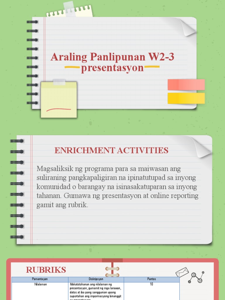 Enrichment Activities Presentasyon | PDF