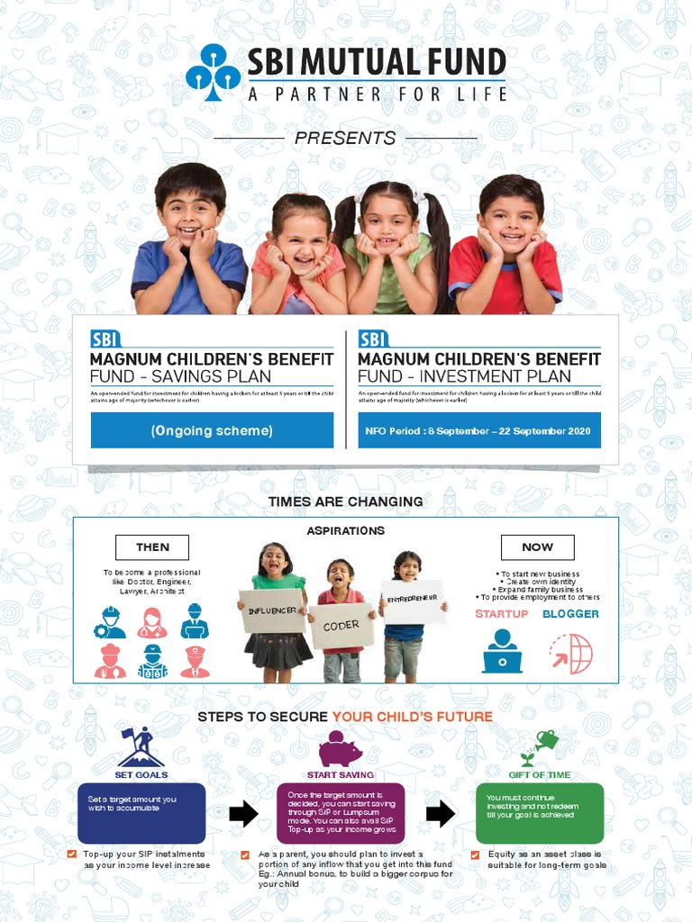 A4 Leaflet - SBI Magnum Children's Benefit Fund | PDF | Investing | Investor