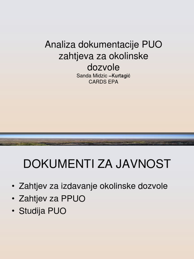 Analiza-Procjena Uticaja Na Okolis - Betonara | PDF