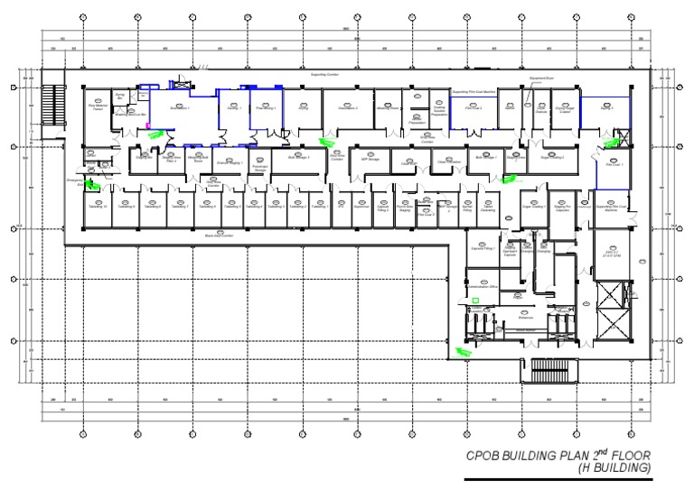 Layout CCTV Eksisting GD H Lantai 2 | PDF | Process Engineering | Chemistry
