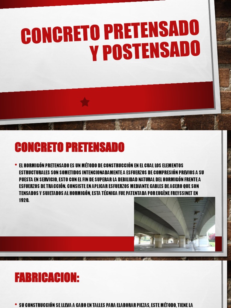Diapositivas de de Pretensado y Postensado | PDF | Hormigón pretensado ...