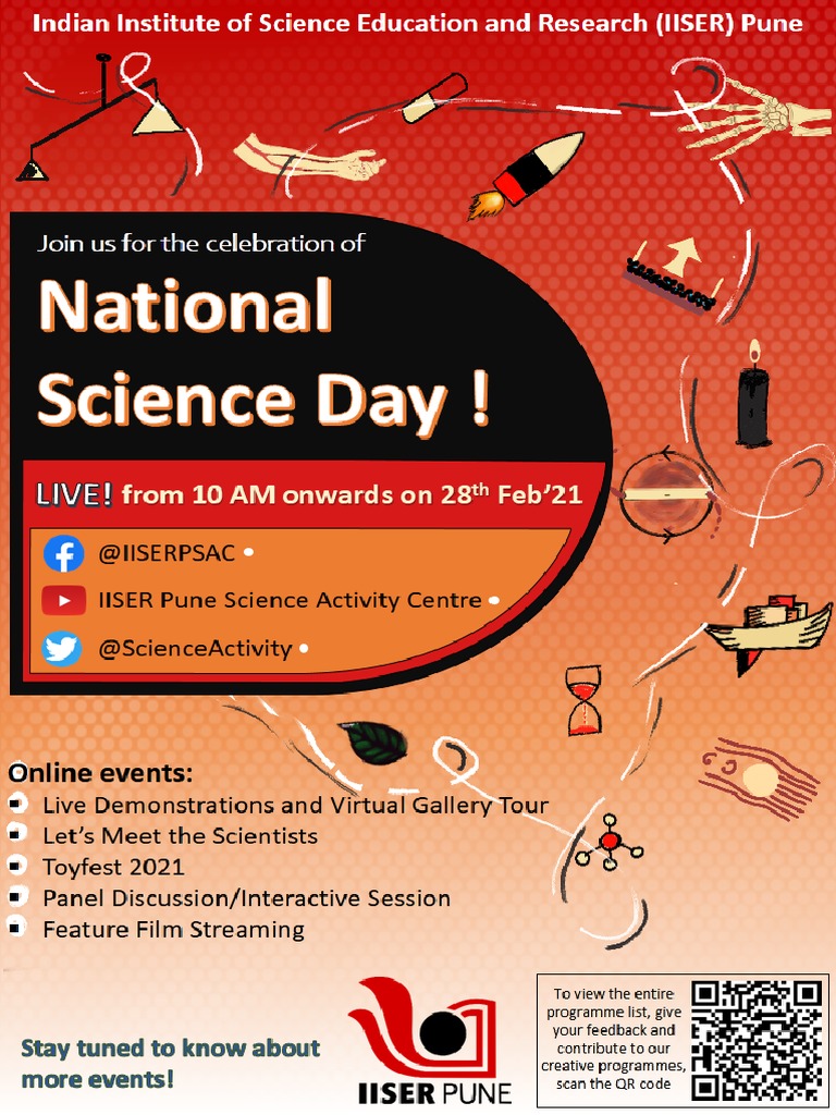 National Science Day at IISER Pune Poster and Schedule | PDF | Science