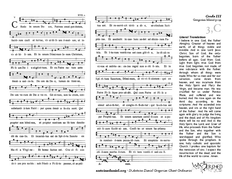Credo III | PDF | God The Father | Jesus