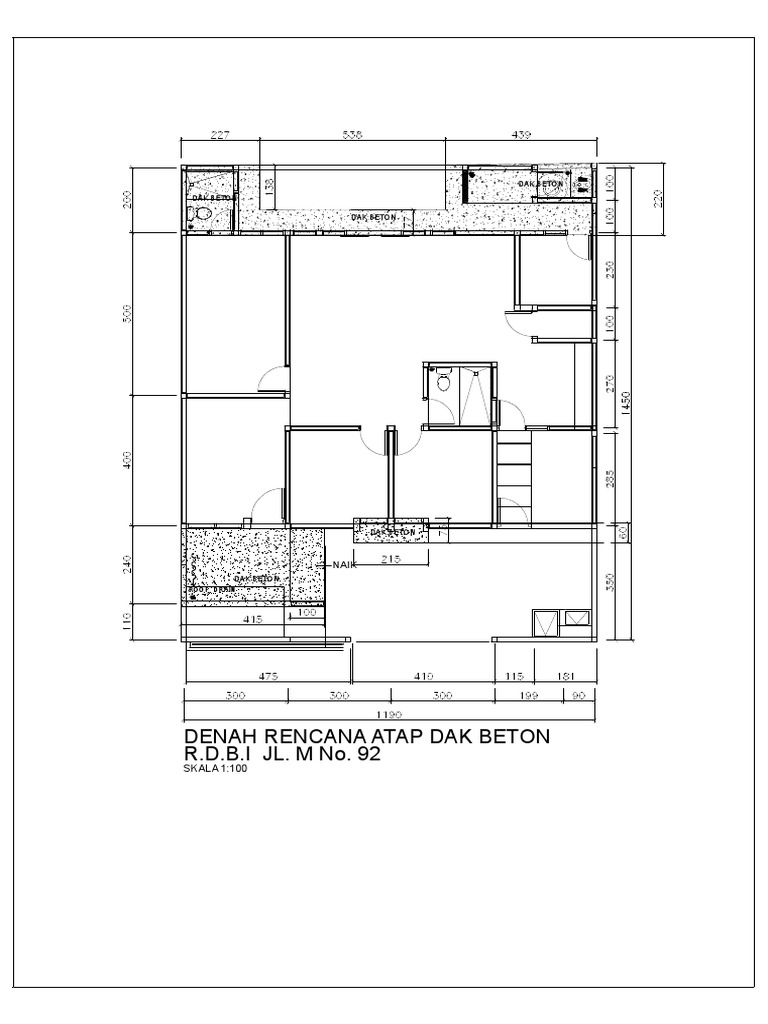 Rencana Atap Dak Beton | PDF