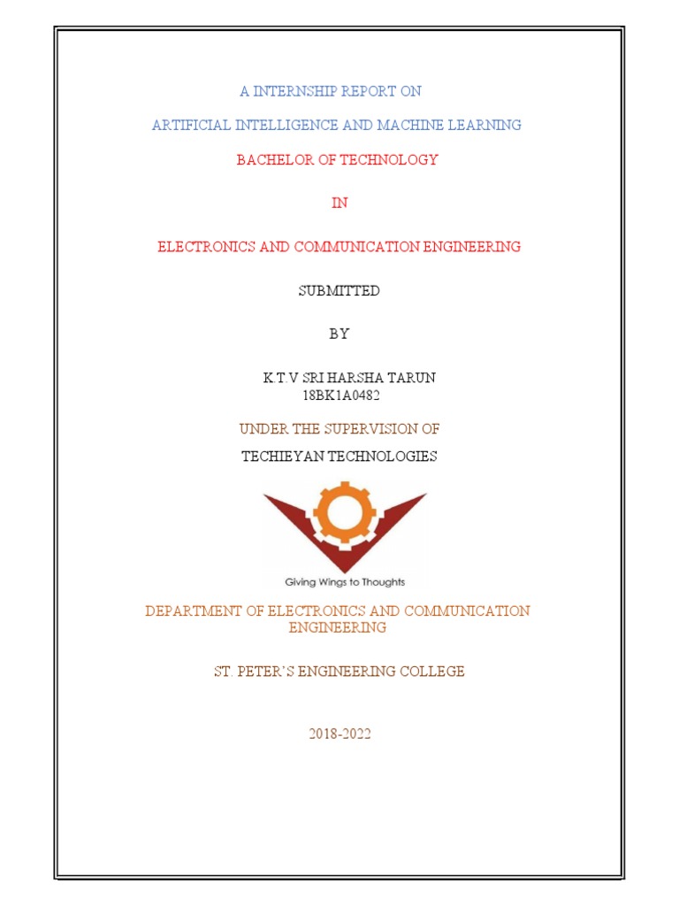 Final Internship Report Pdf Python Programming Language Control Flow