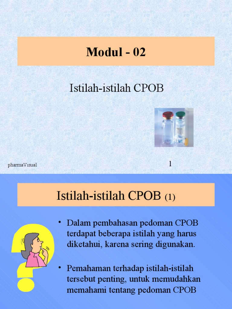 Istilah Penting dalam CPOB 2024 | PDF