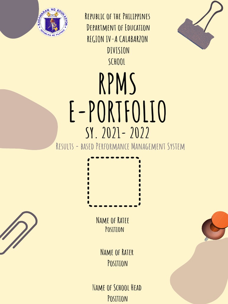 RPMS Portfolio | PDF | Learning | Teachers