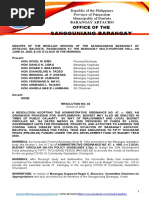 Sample Barangay Session Minutes | PDF | Government | Justice
