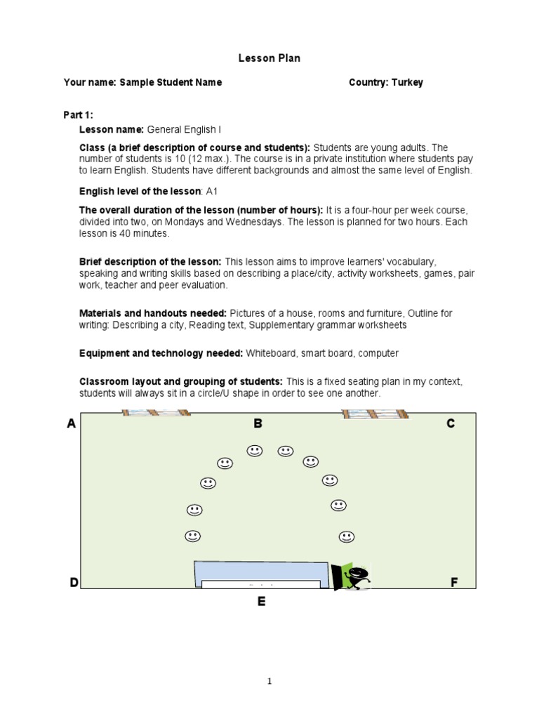 Lesson Plan: Stage-Board | PDF | Teachers | Classroom