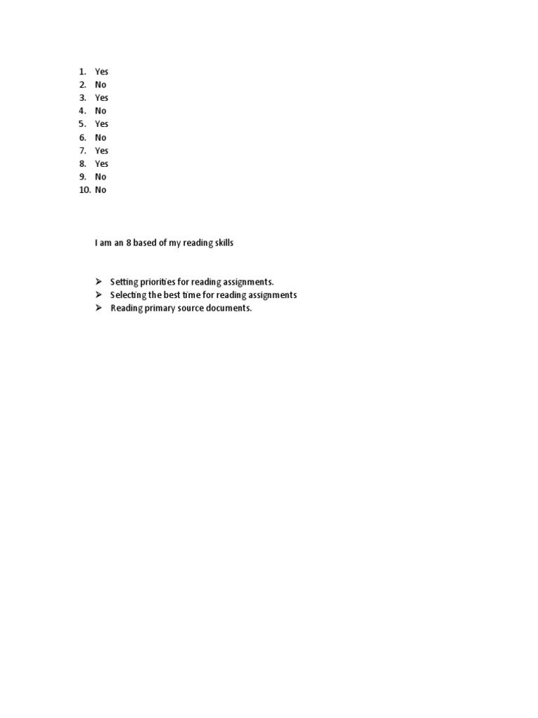 Reading Skills Assessment and Strategies | PDF | Language Arts & Discipline