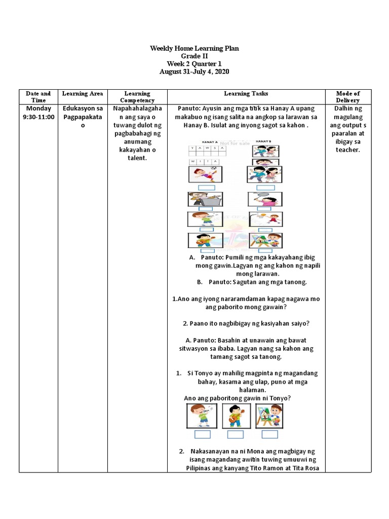 Quarter 1 Week 2 | PDF
