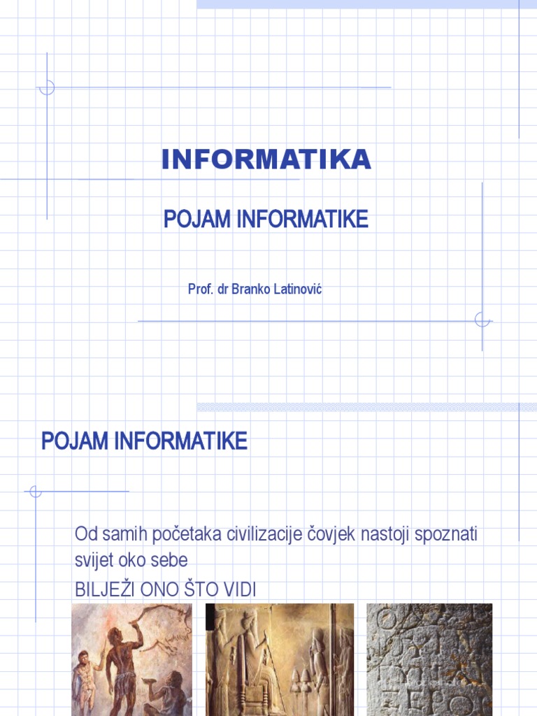 Pojam Informatike | PDF