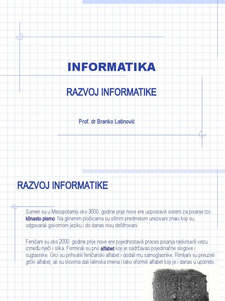 Razvoj Informatike | PDF