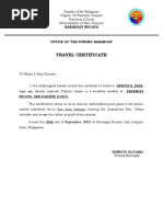 Travel Order Sample | PDF