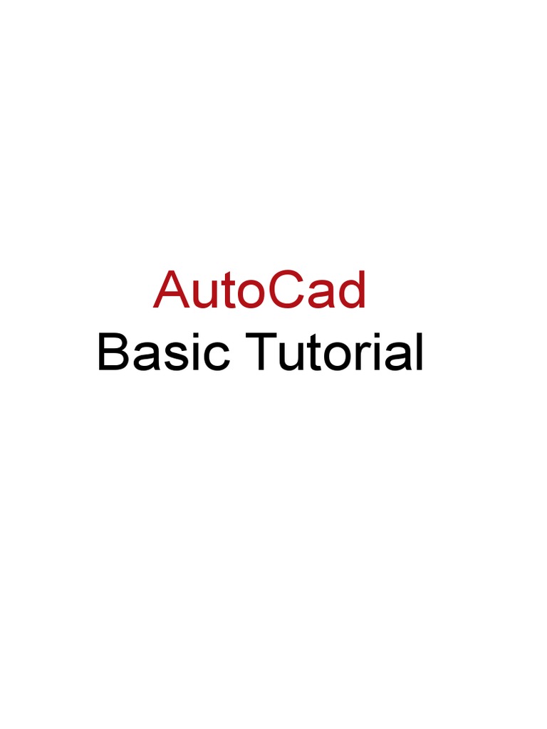 Auto CAD 2D Notes (PDFDrive) | PDF
