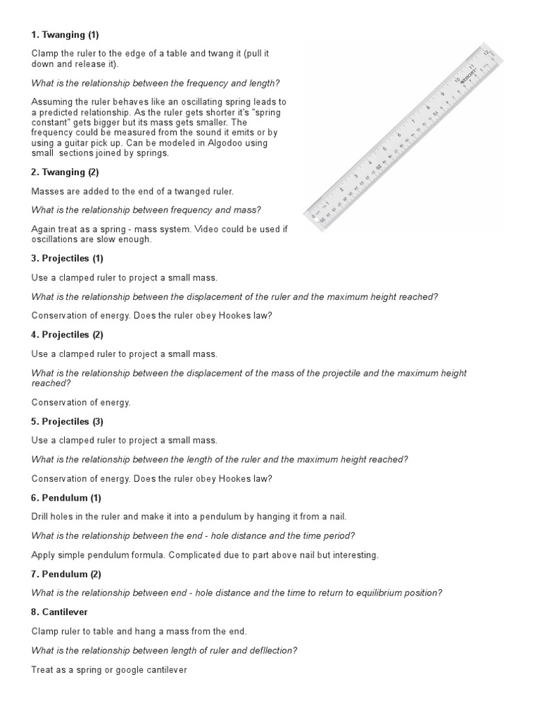 Ideas Using Ruler | PDF | Teaching Methods & Materials