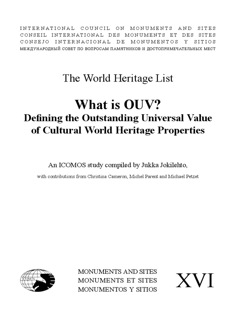 What Is OUV?: The World Heritage List | PDF | World Heritage Site ...