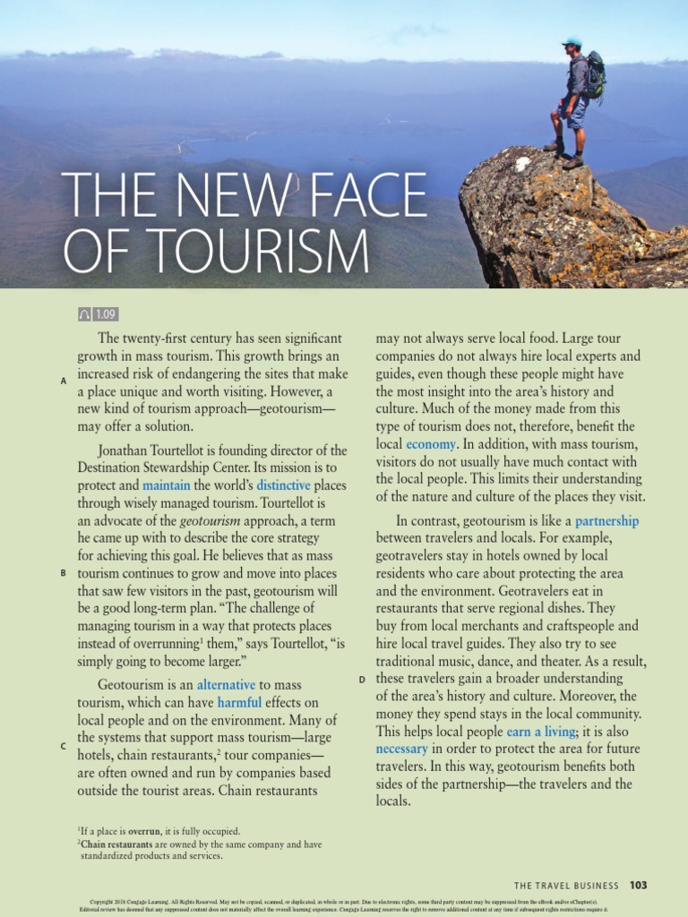 The New Face of Tourism: Economy | PDF | Tourism | Natural Environment