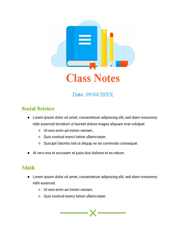Class Notes: Social Science | PDF