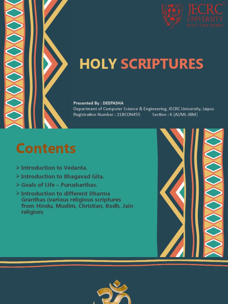 Holy Scriptures | Download Free PDF | Bhagavad Gita | Vedanta