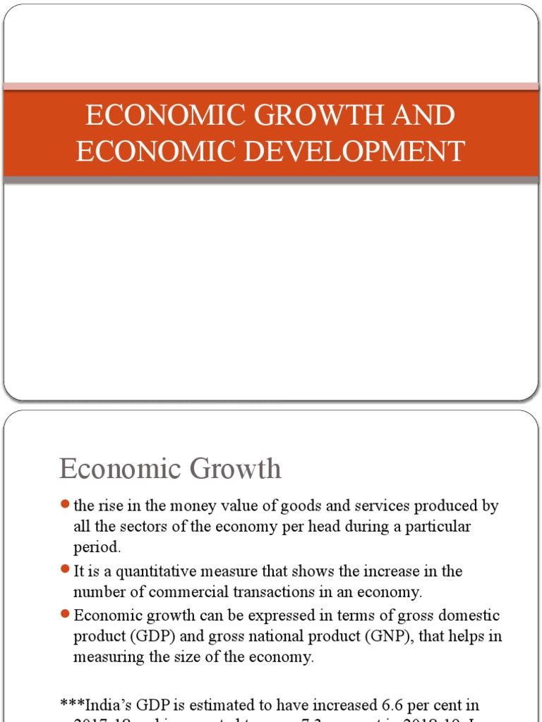 Economic Growth and Economic Development | PDF | Economic Growth ...