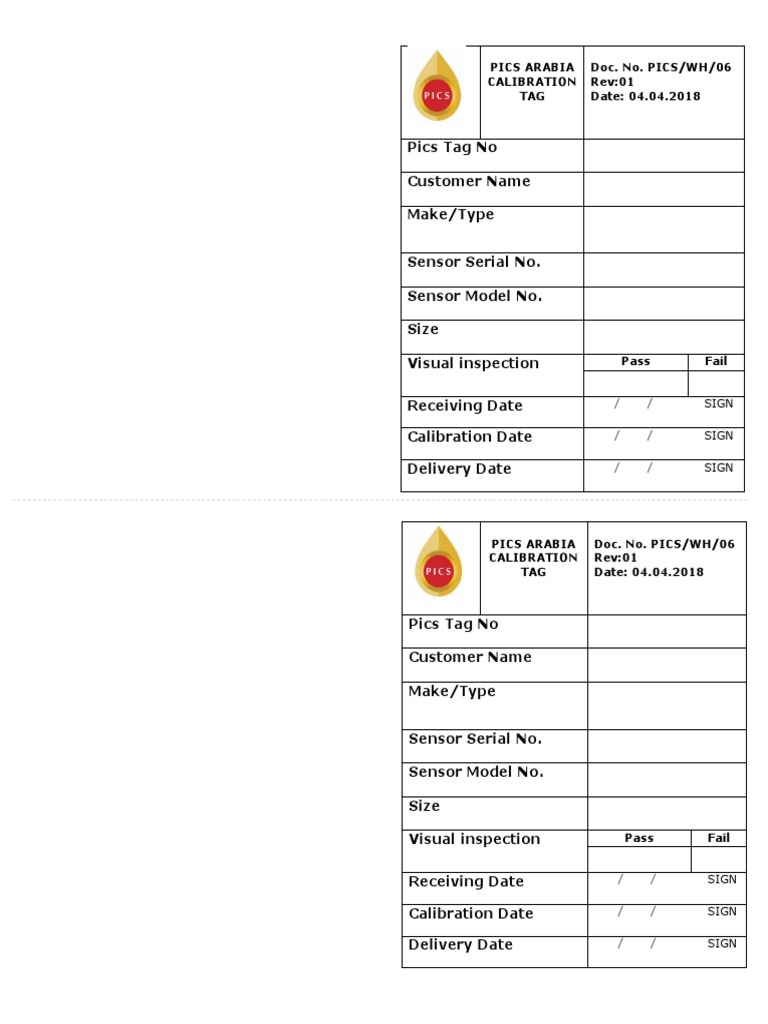 Identification Tag Ready For Print | PDF