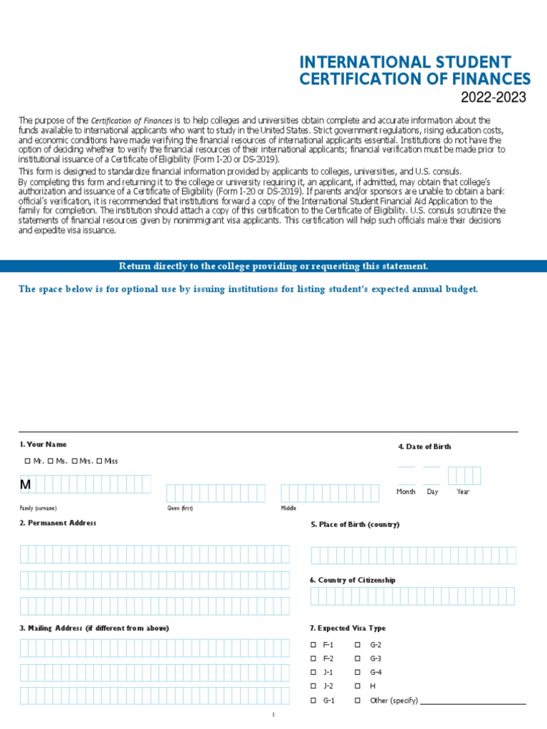 International Student Finance Form | PDF | Economies