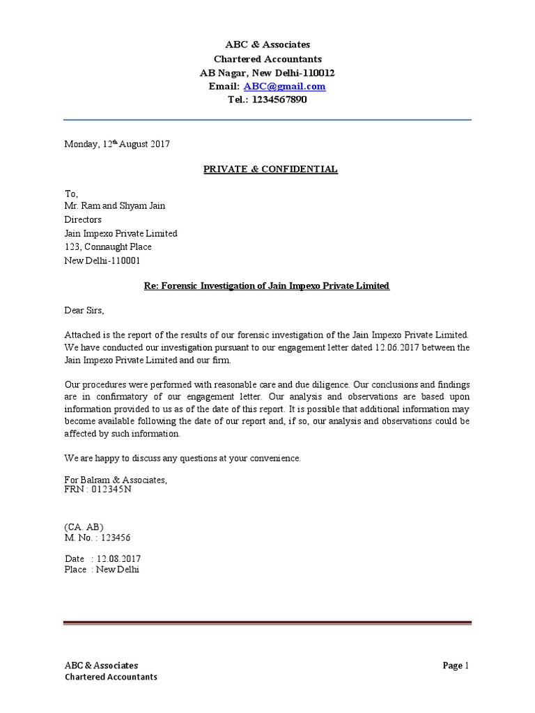 Forensic Audit Report of JIPL | PDF | Authentication