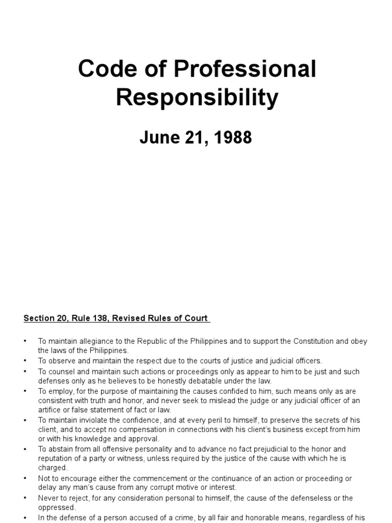 CPR Part 1 Legal Ethics | PDF | Lawyer | Lawsuit
