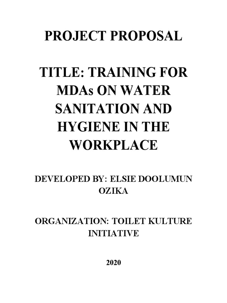 Training For MDAs On WASH in The Workplace | PDF | Wash | Sanitation
