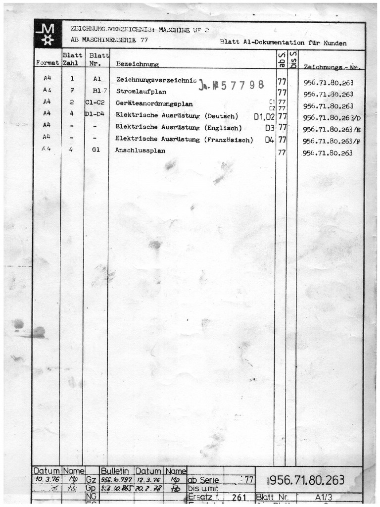 Mikron WF2 Stromlaufpläne | PDF