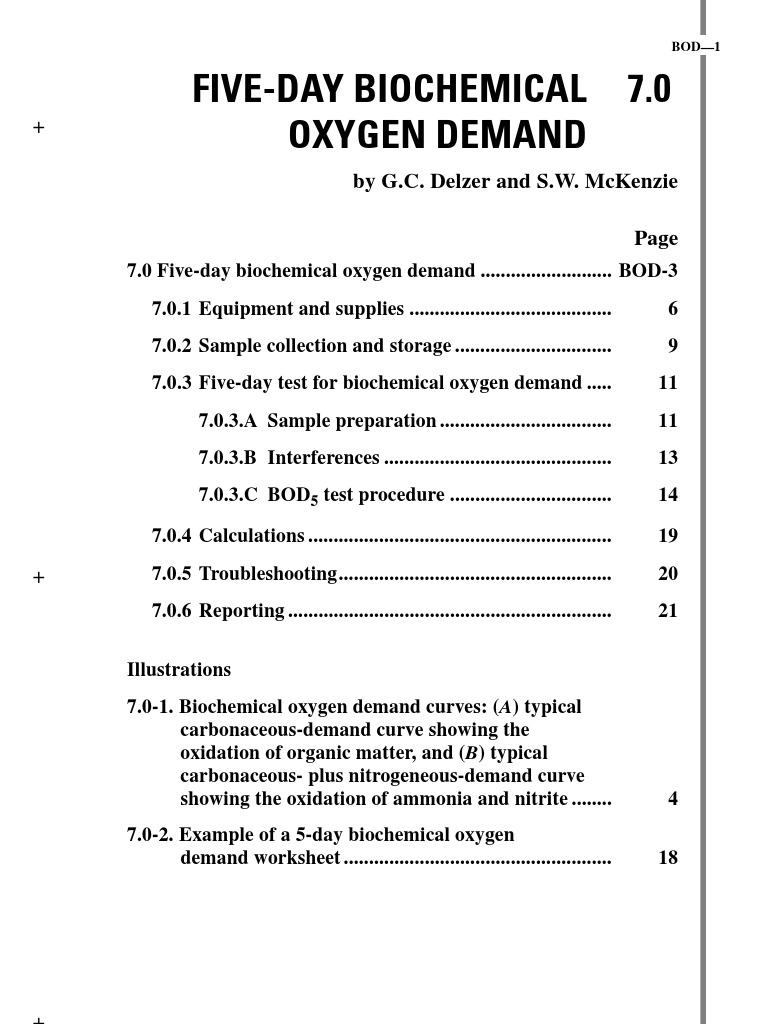 Five Day - Biochemical Oxygen Demand | PDF | Sewage Treatment | Sodium ...
