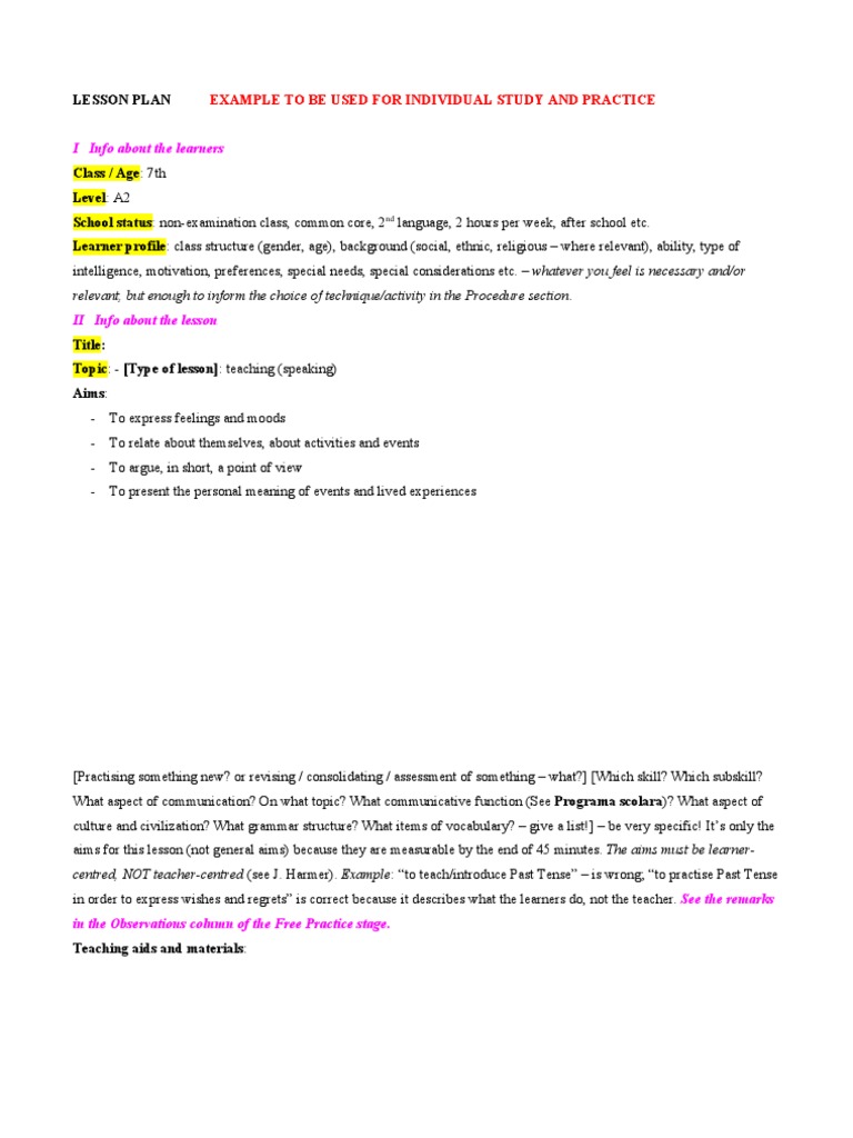 Example To Be Used For Individual Study and Practice: I Info About The ...