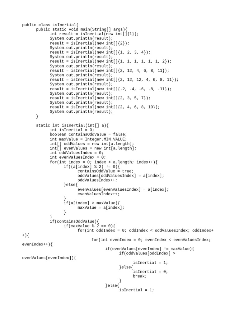Is Inertial | PDF | Integer (Computer Science) | Object Oriented ...
