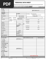 CS Form No. 212 Revised Personal Data Sheet 2 - New | PDF | Passport | Crime & Violence