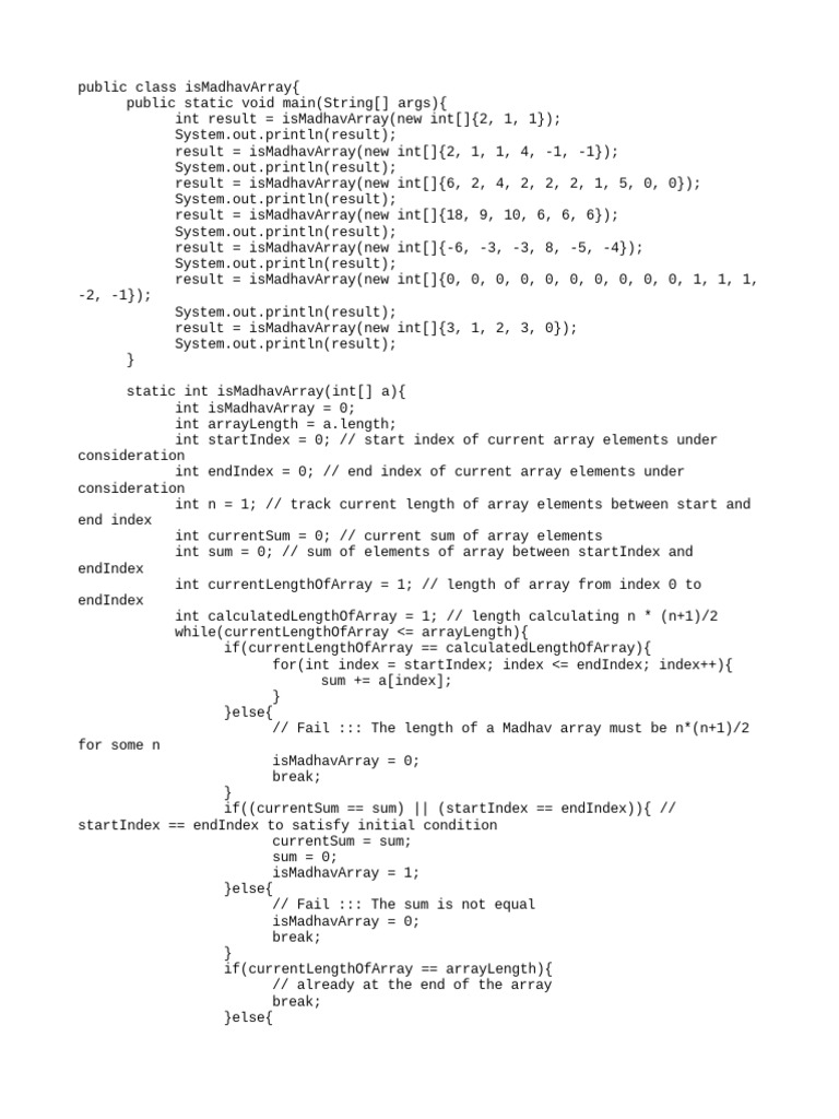 Is Madhav Array | PDF | Array Data Structure | Computer Programming