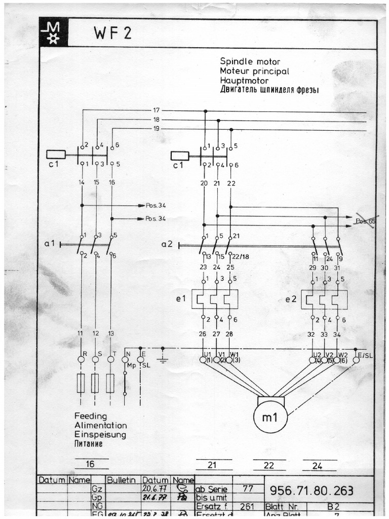 Mikron WF2 Stromlaufplan B2 | PDF