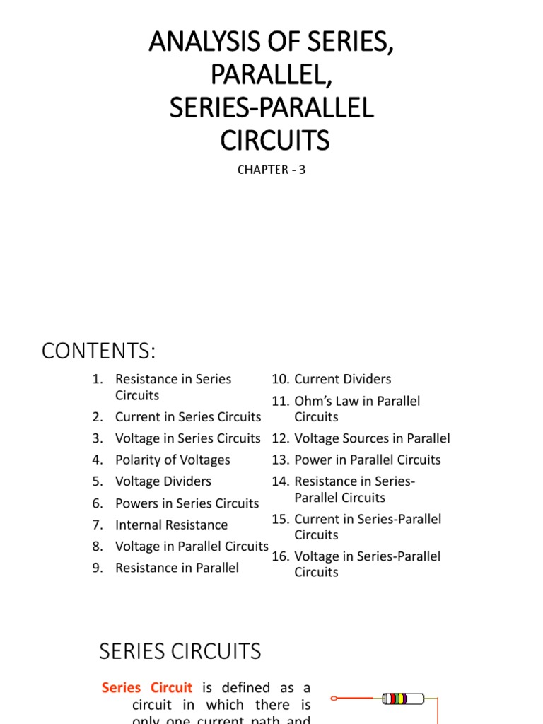 Analysis of Series Parallel | PDF | Series And Parallel Circuits | Electrical Network